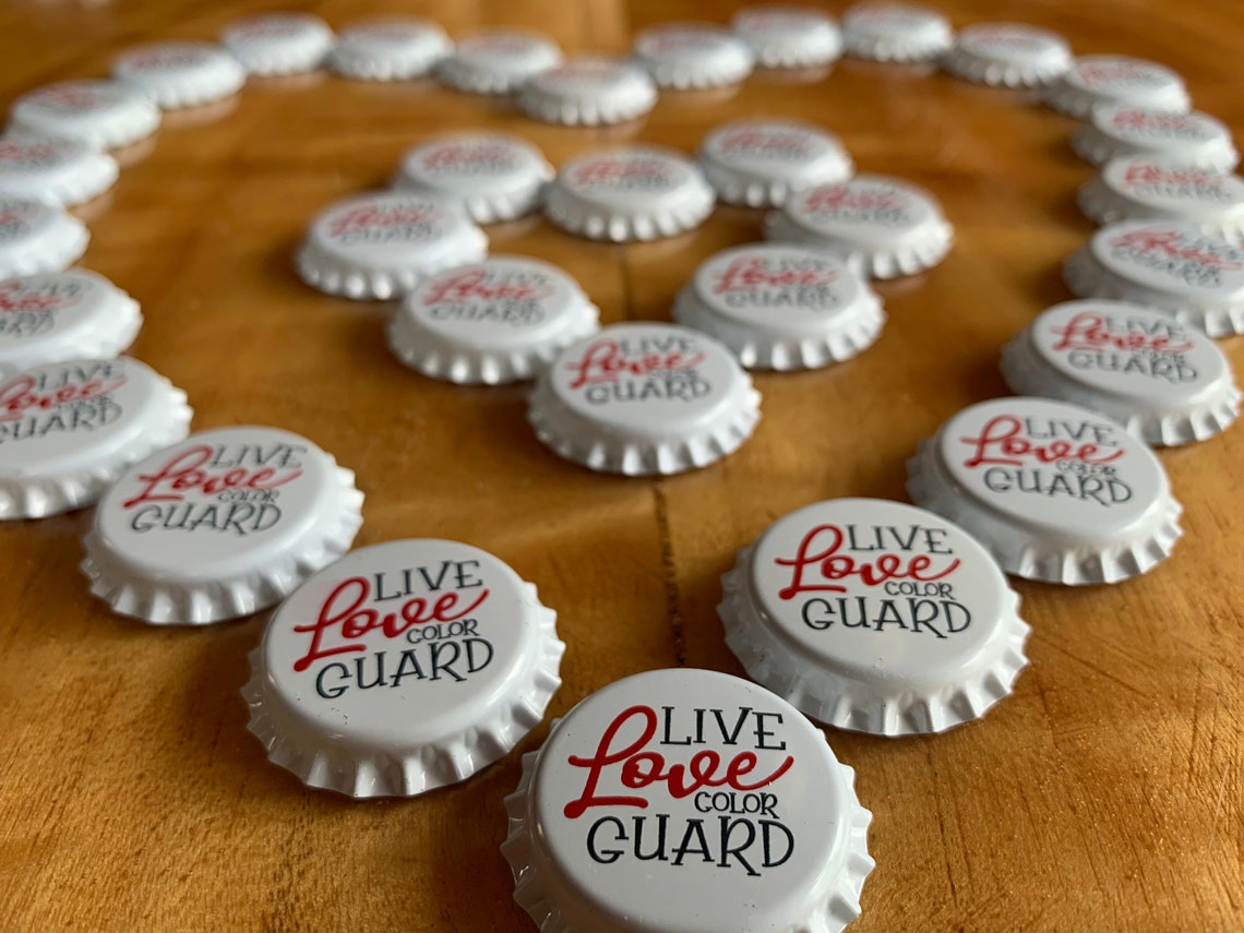 Custom Bottle Caps // Custom Logo Design Text // Unique Gift - Etsy