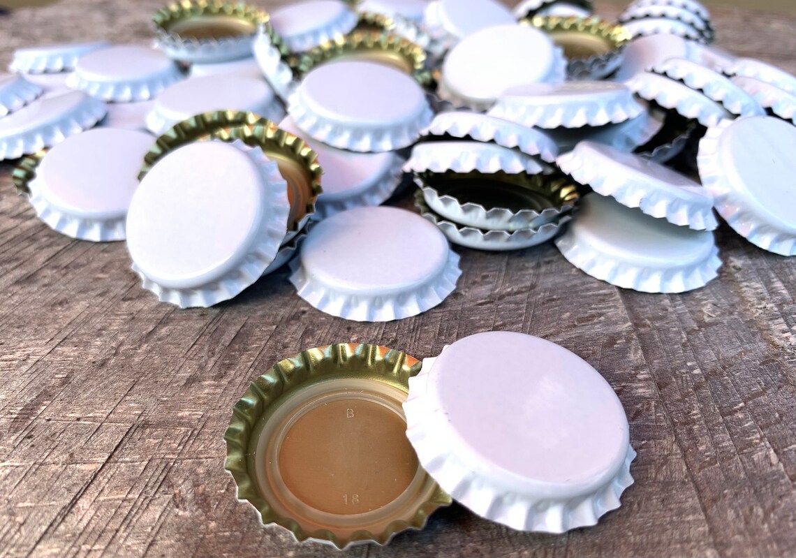Custom Bottle Caps // Custom Logo Design Text // Unique Gift - Etsy