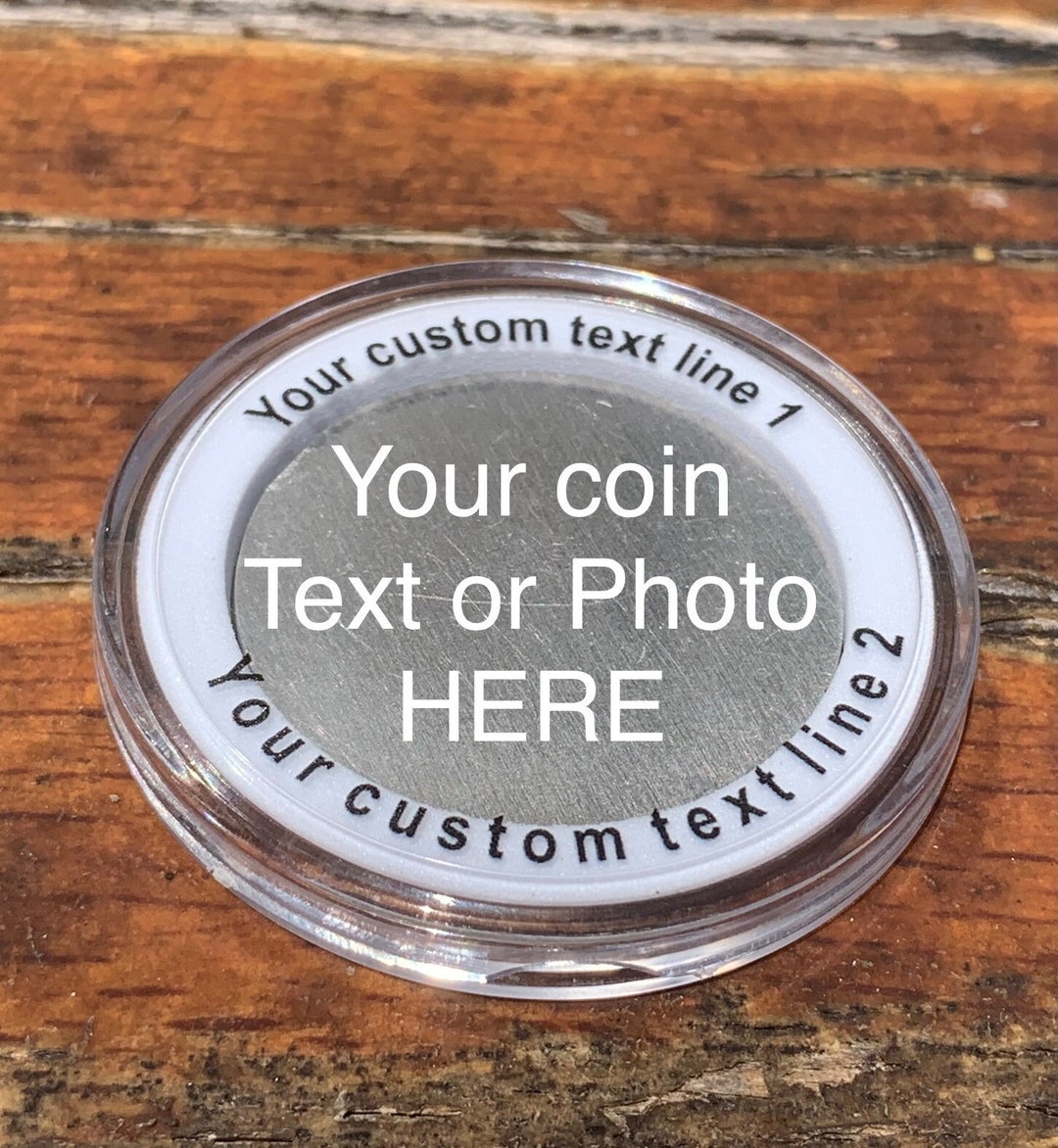 Custom Text, Photo, Logo Decision, Commemorative Coin // Personalized ...