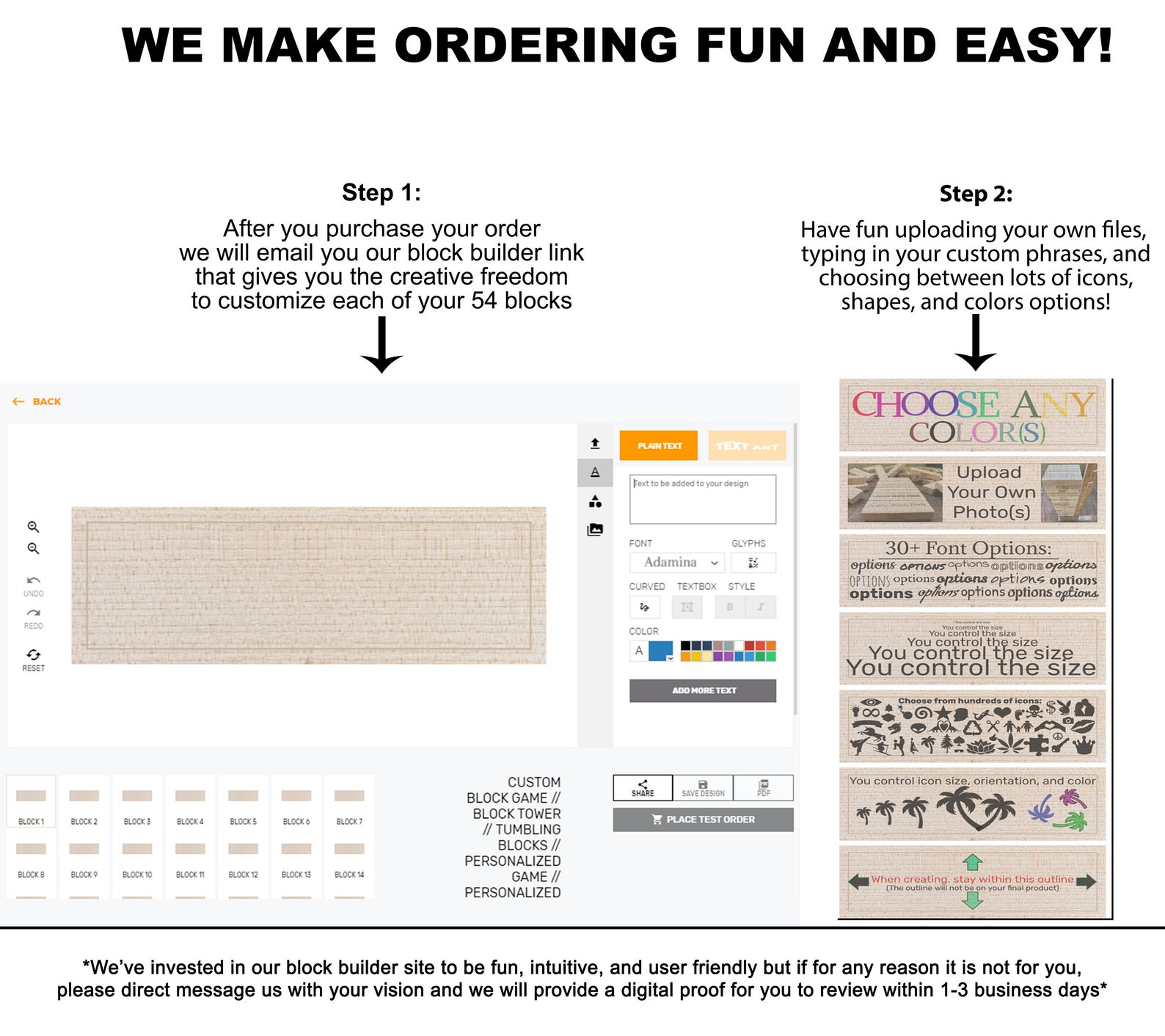 Custom Block Tower Game for Kids // Personalized Family Game - Etsy