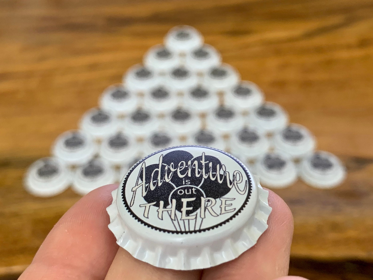 Custom Bottle Caps // Custom Logo Design Text // Unique Gift - Etsy