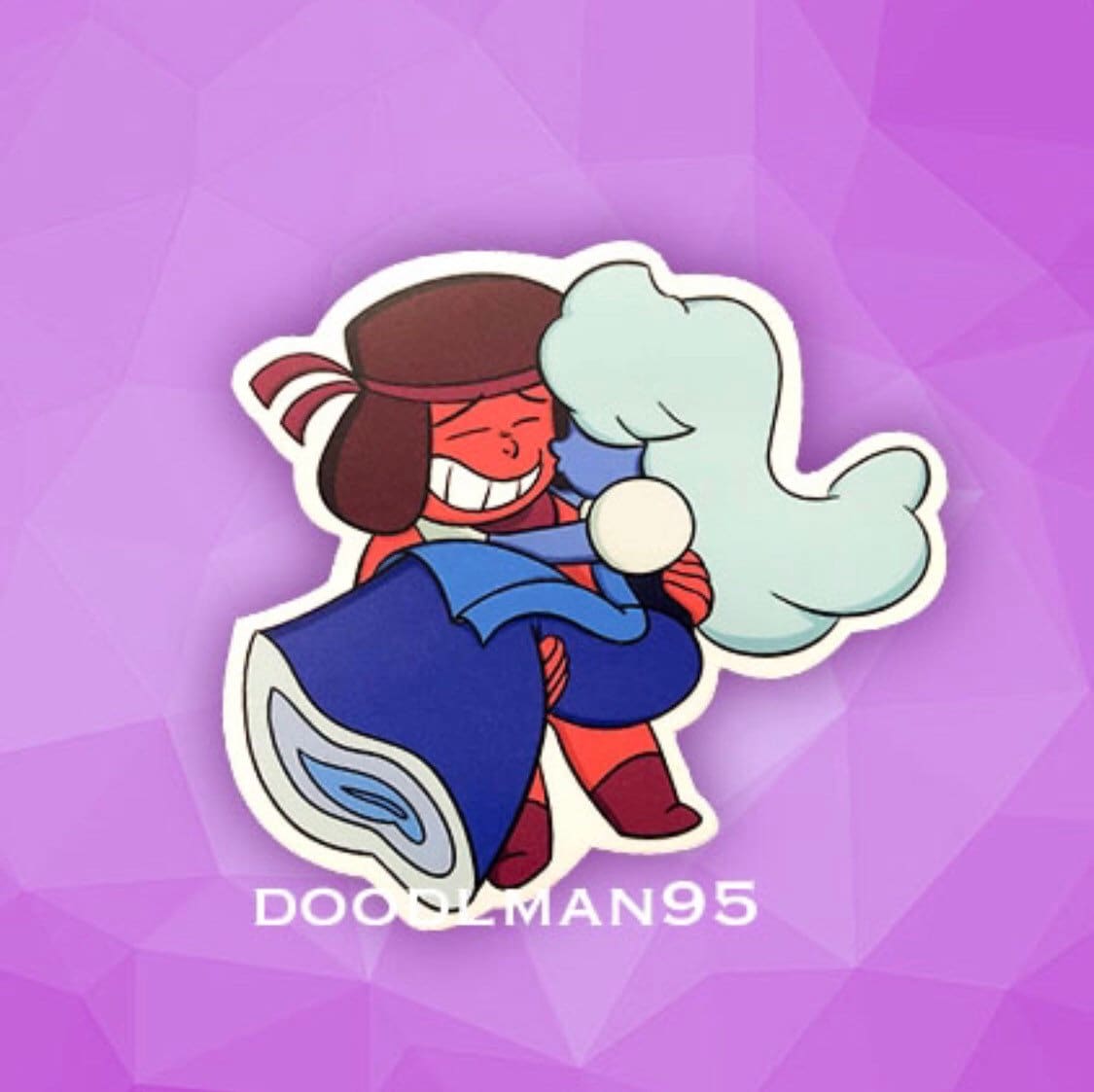 Ruby and Sapphire Sticker - Etsy