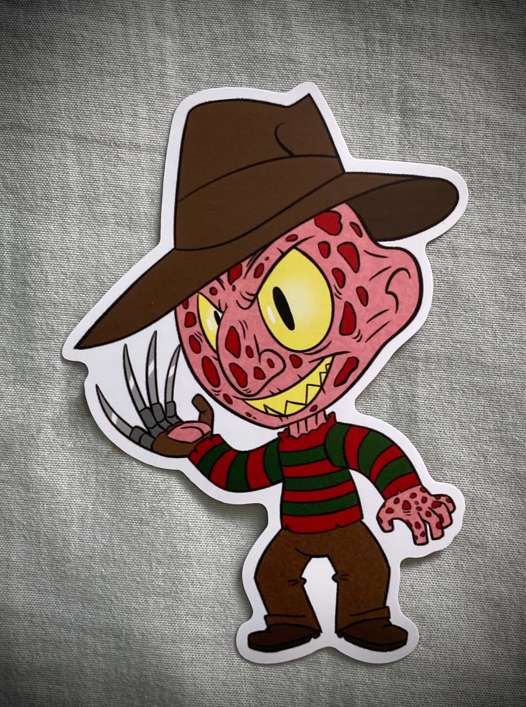 Freddy Krueger Inspired Sticker - Etsy