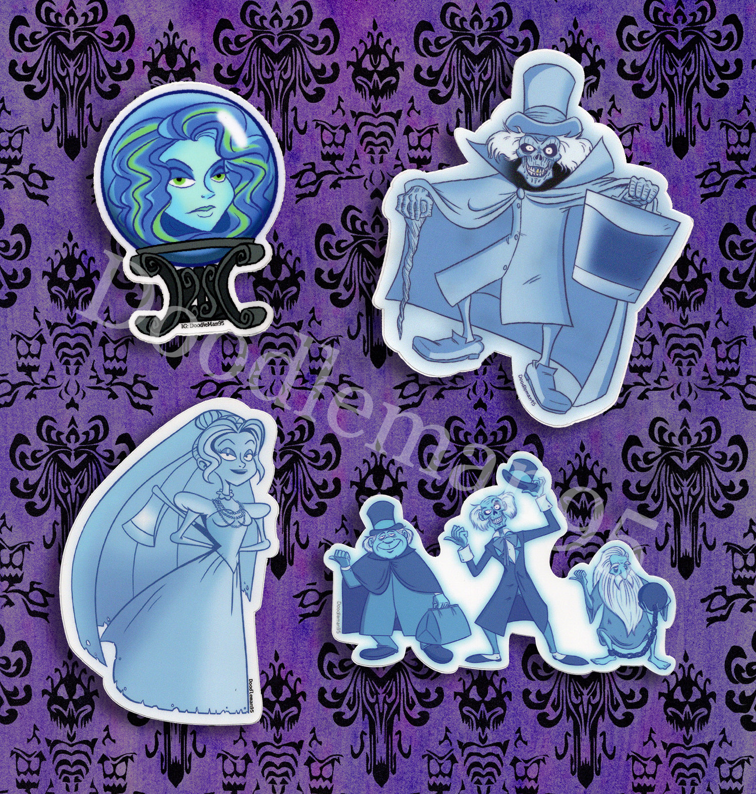 Haunted Mansion Stickers - Etsy