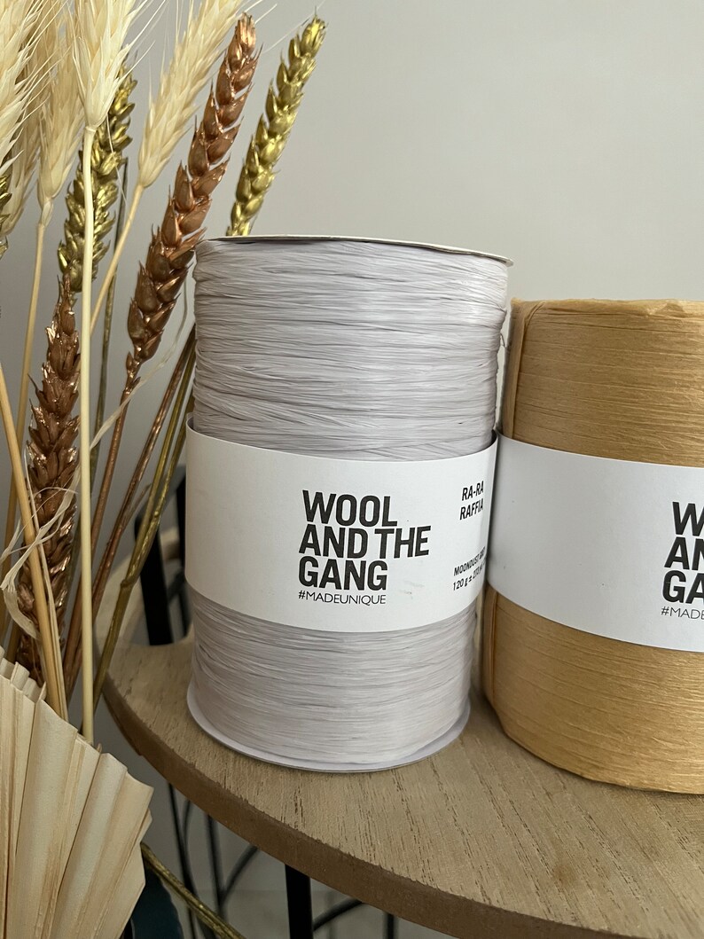 Paper Raffia Wool and the Gang, Natural Eco Friendly Yarn for Crochet ...