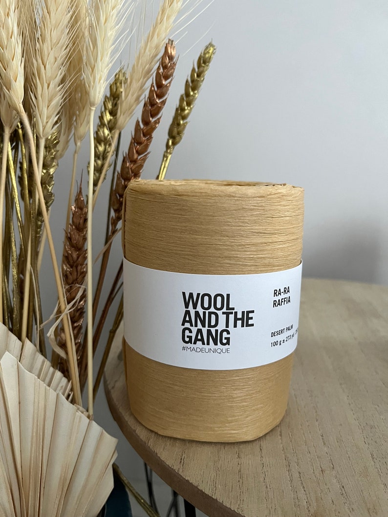 Paper Raffia Wool and the Gang, Natural Eco Friendly Yarn for Crochet ...