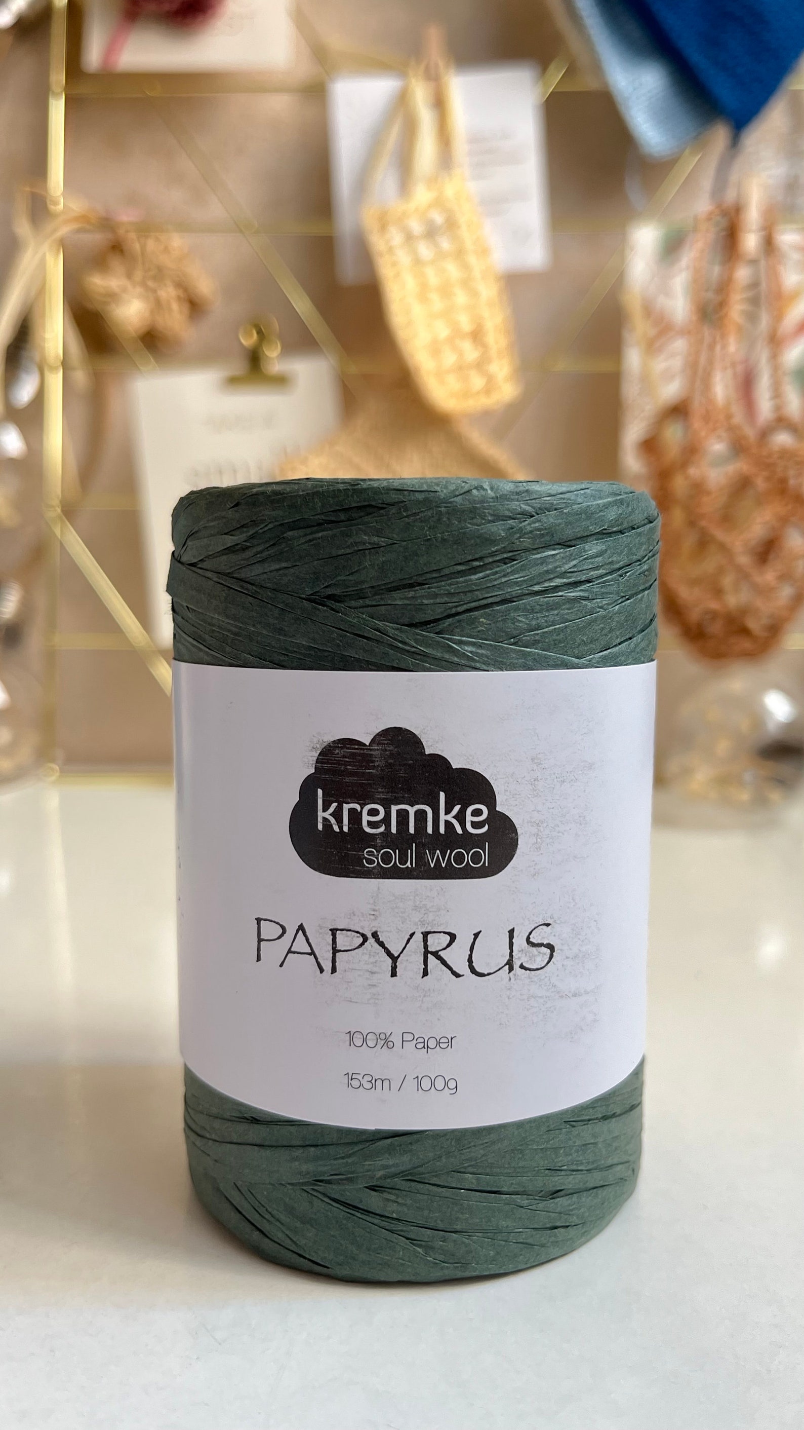 Paper Raffia Papyrus, 100% Natural Yarn for Crochet Hats, Bags, Baskets ...