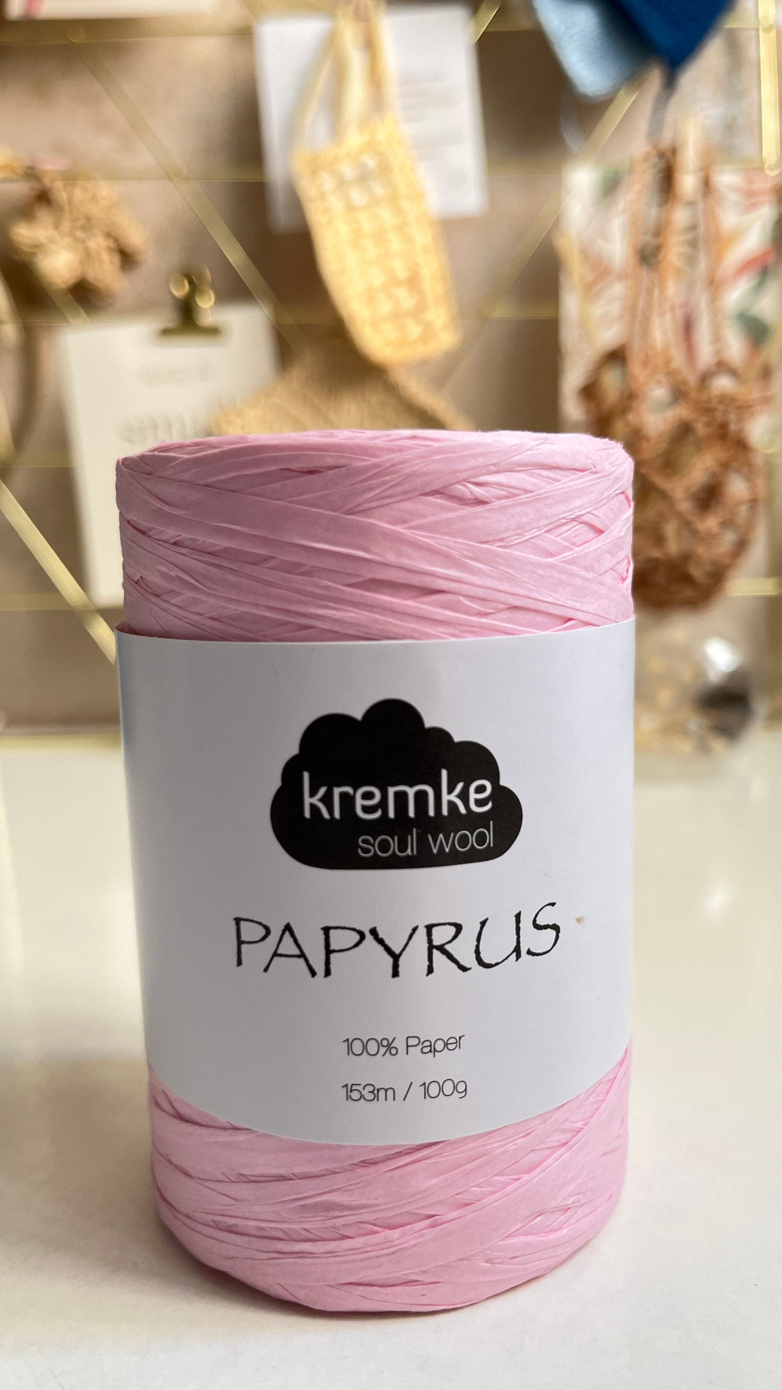 Paper Raffia Papyrus, 100% Natural Yarn for Crochet Hats, Bags, Baskets ...