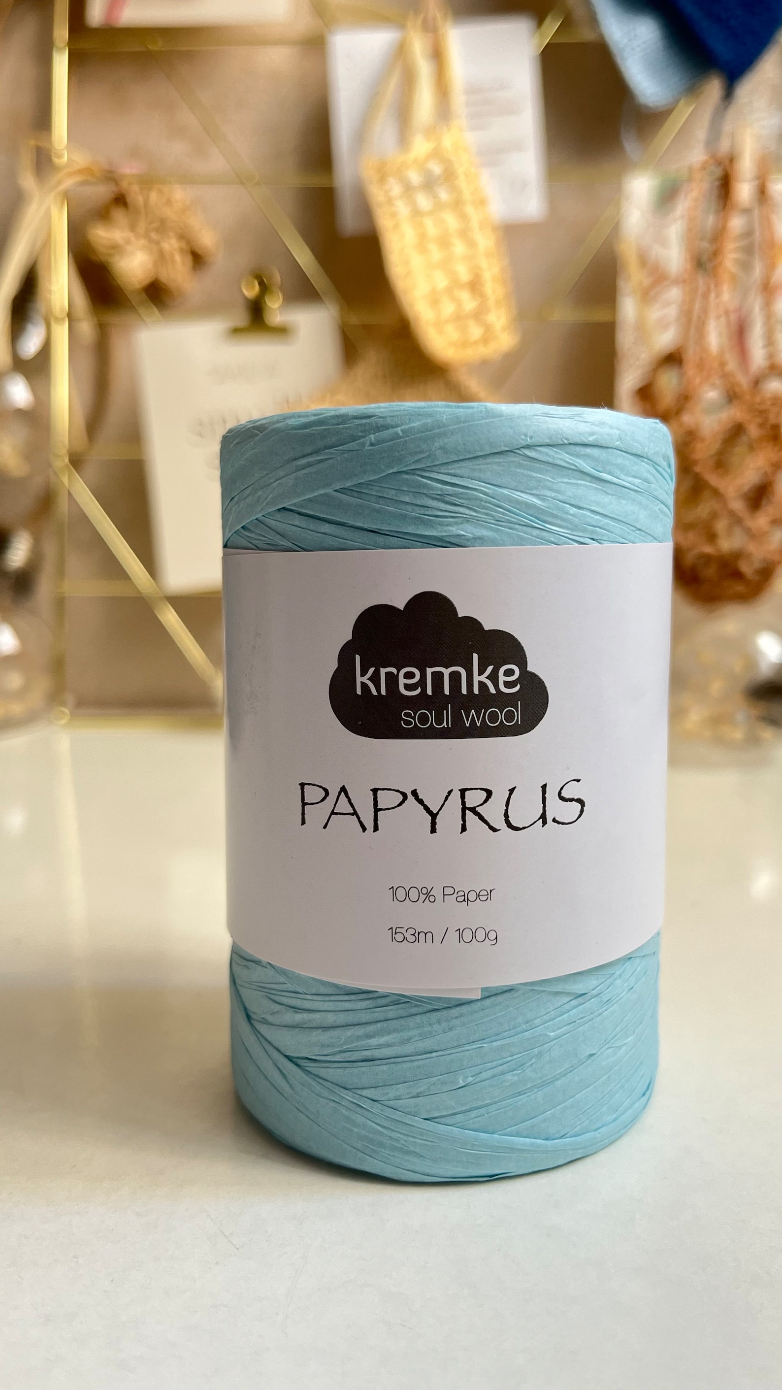 Paper Raffia Papyrus, 100% Natural Yarn for Crochet Hats, Bags, Baskets ...