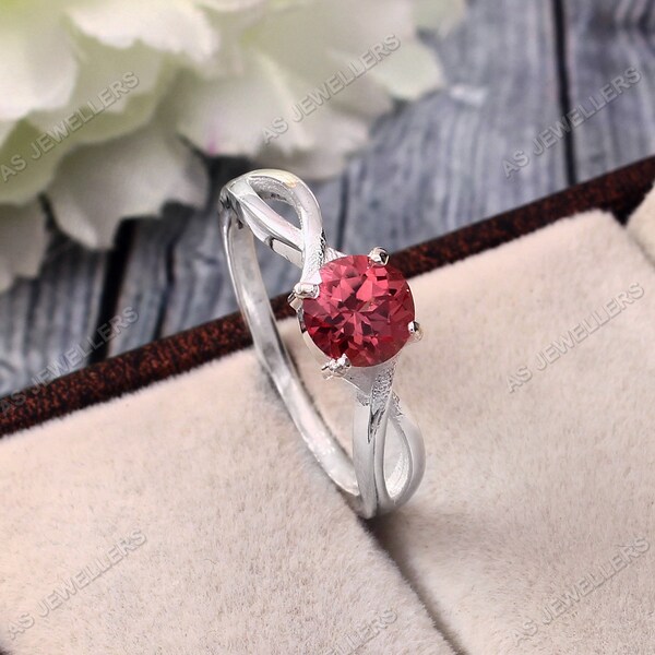 Padparadscha Sapphire Ring - Etsy