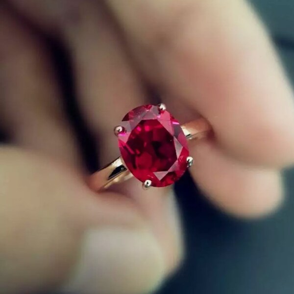 Red Ruby Ring - Etsy