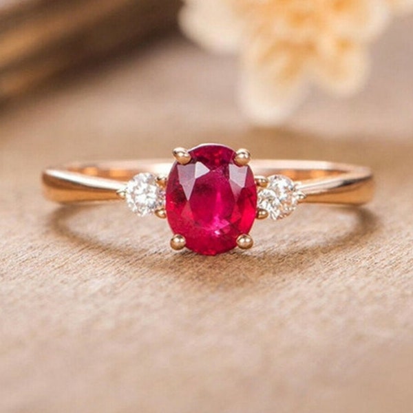 Red Ruby Ring - Etsy