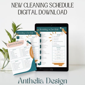 Cleaning Schedule Digital Download - Etsy
