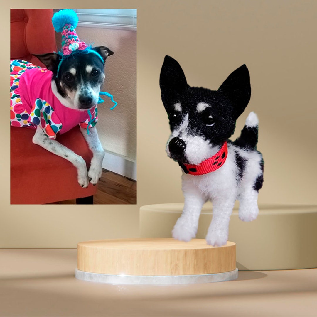 Custom Plush Dog, Crochet Crochet Figure Commemorative Toy in the ...
