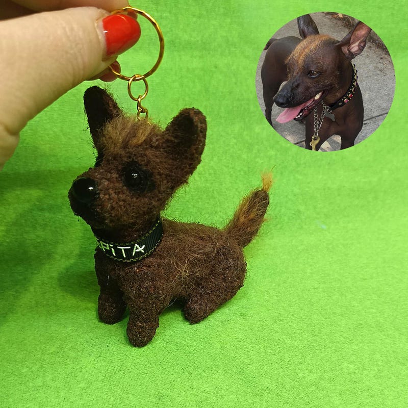 Custom Dog Keychain - Etsy