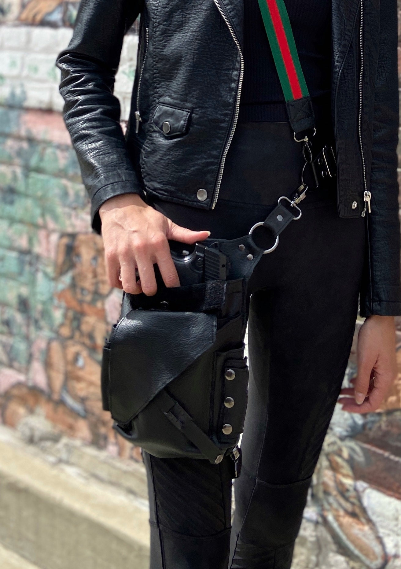 Concealed Carry Leg and Cross Body Bag // Full Harness - Etsy