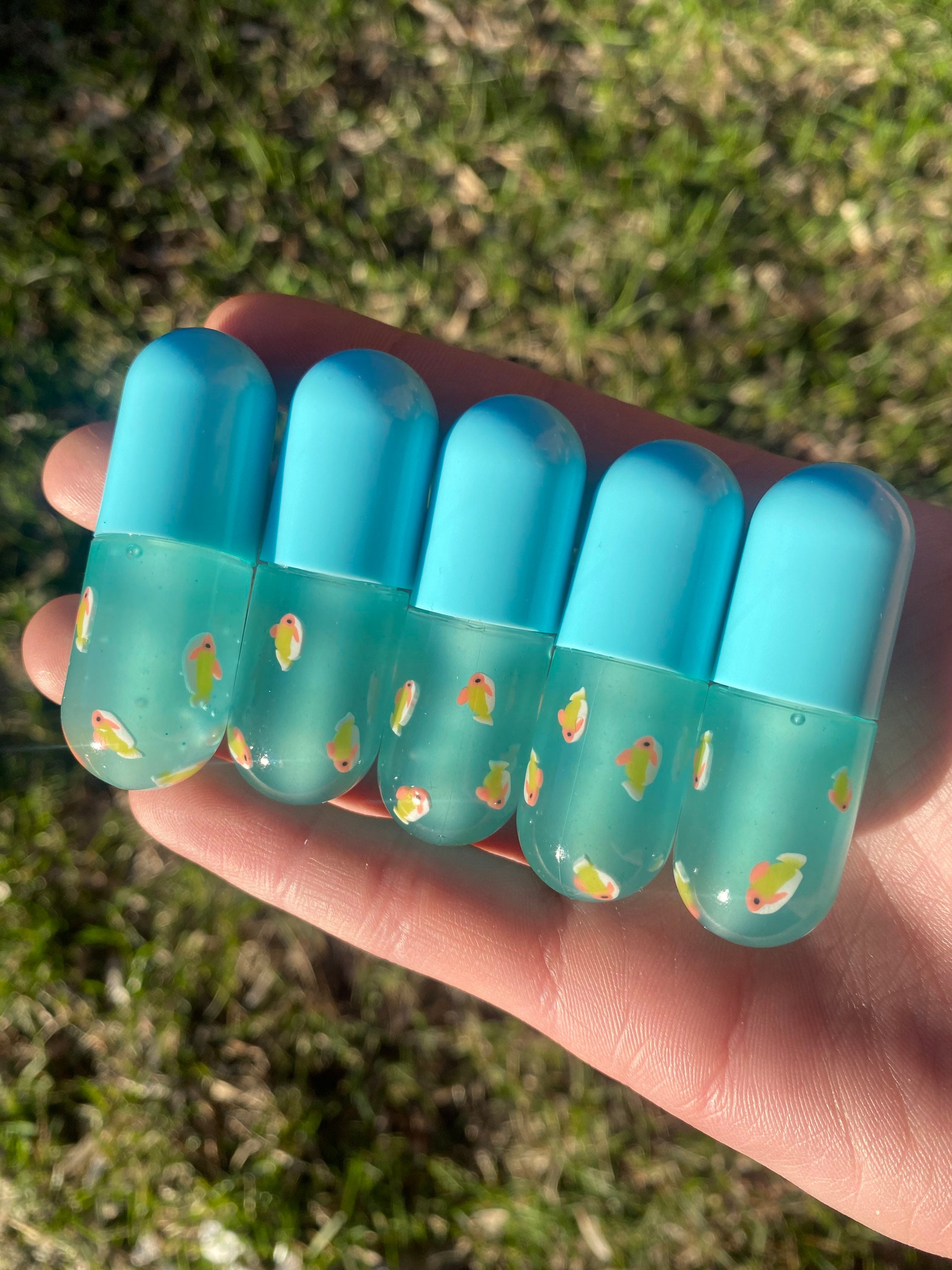 Bluefish Pill Lipgloss - Etsy