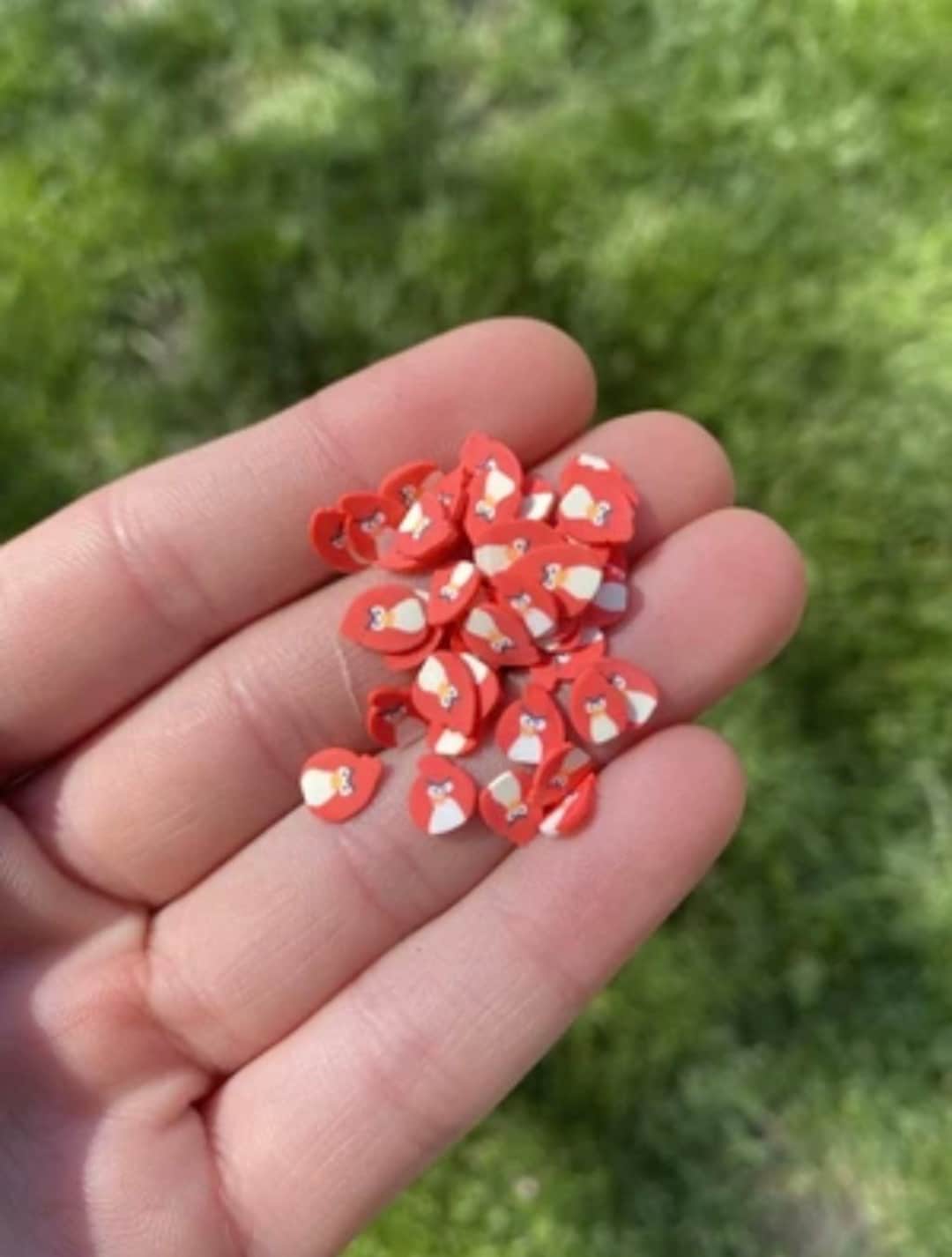 Small Red Angry Bird Polymer Clay Slices - Etsy