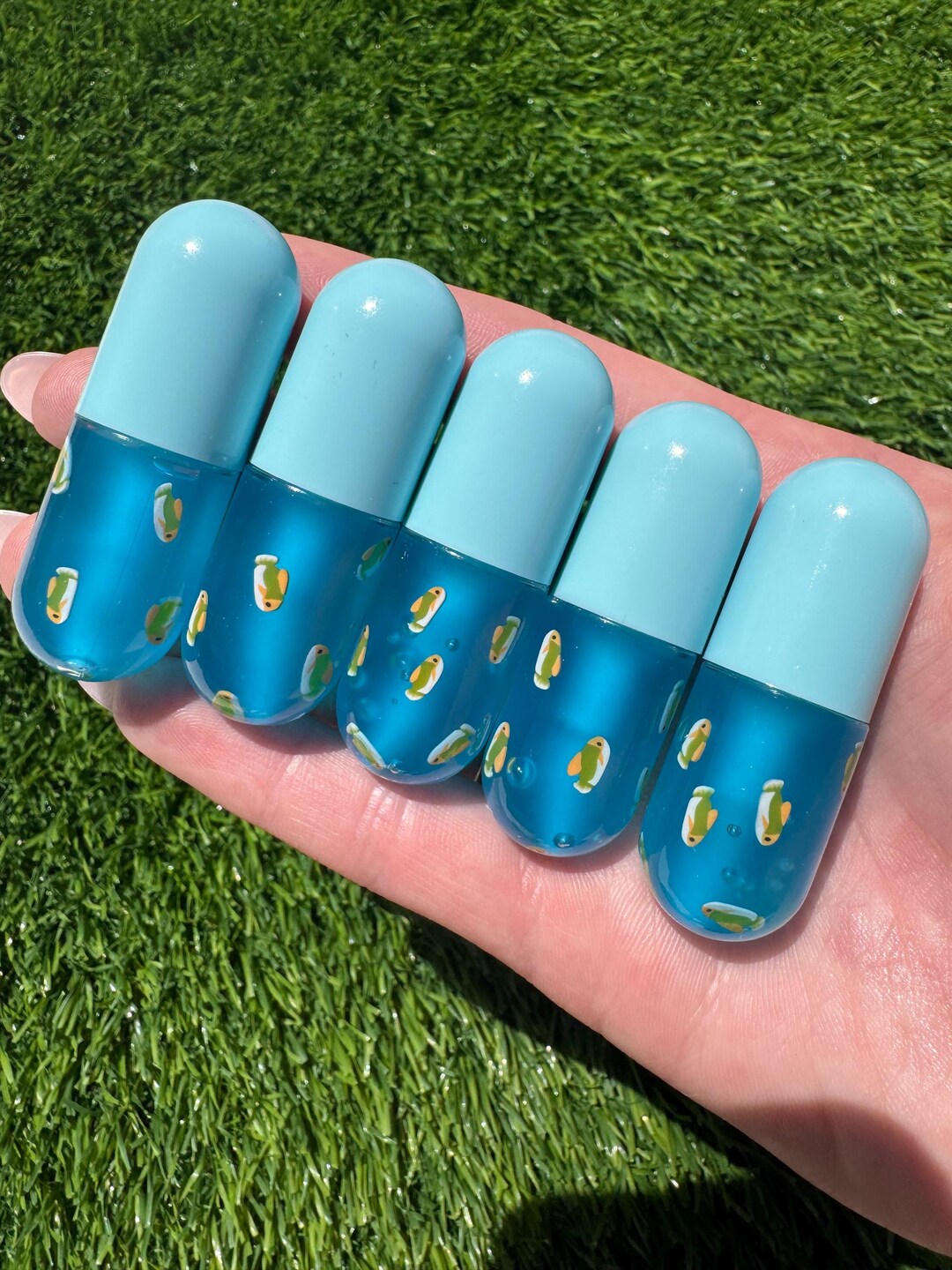 Bluefish Pill Lipgloss - Etsy