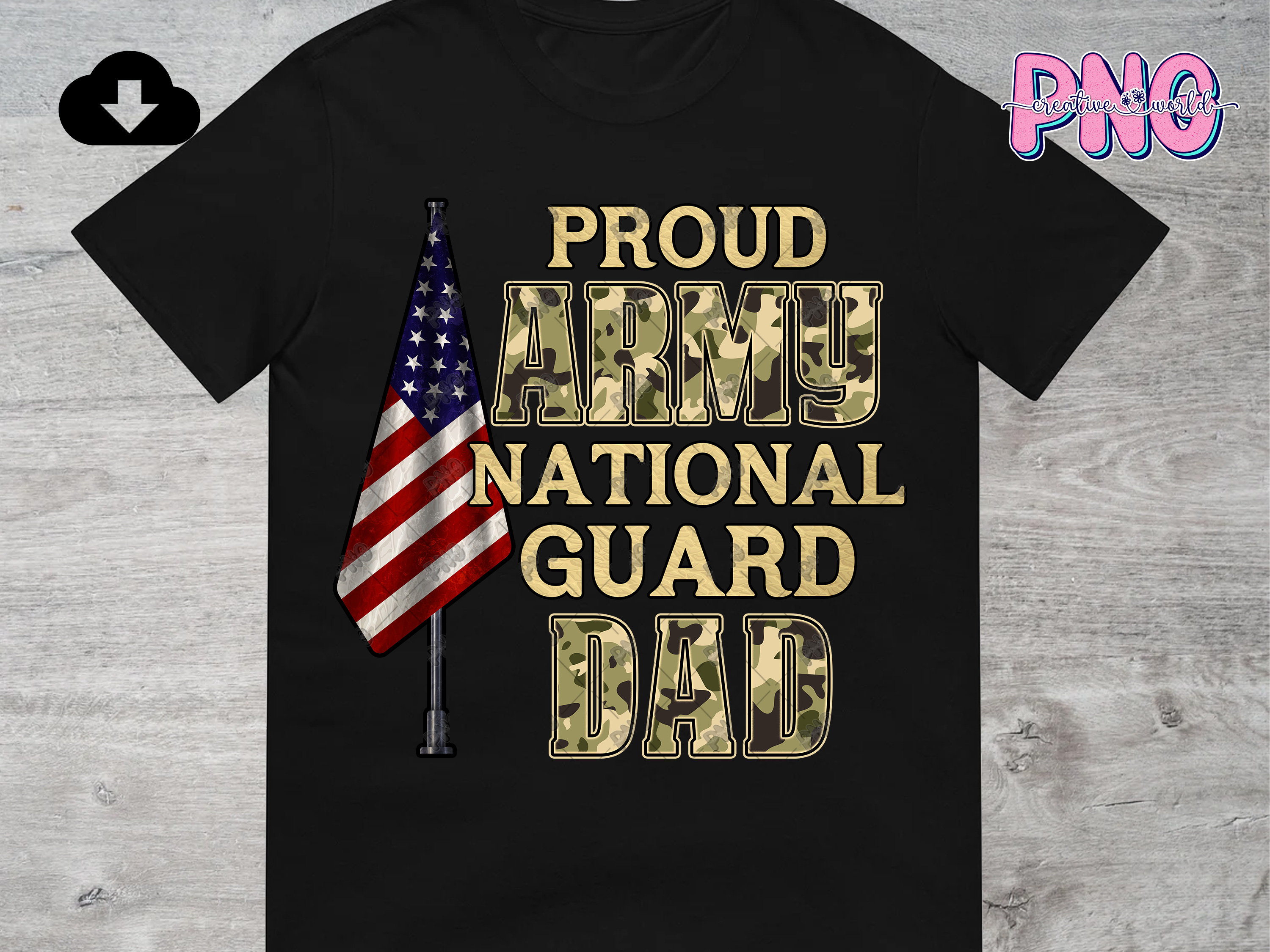 Proud Army National Guard Dad PNG File Digital Download | Military Dad ...