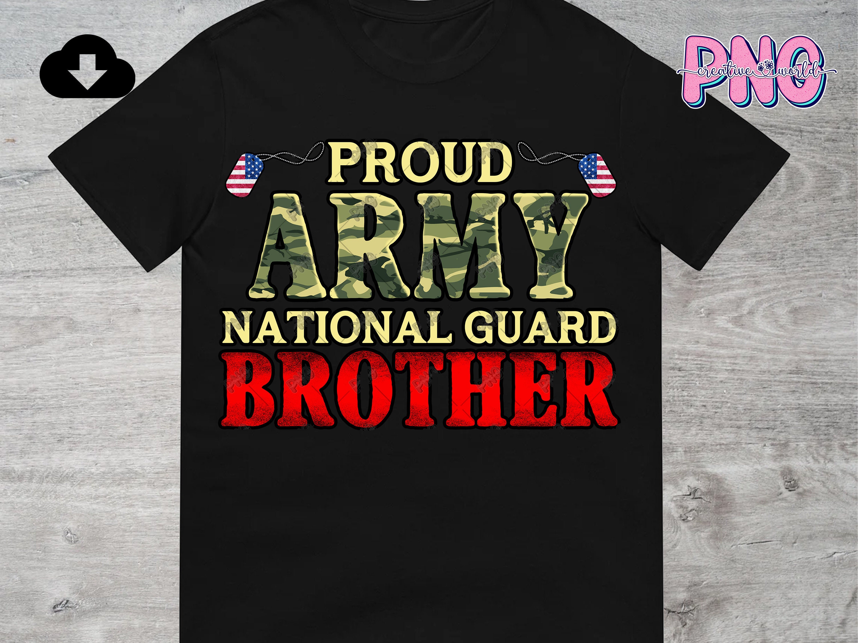 Proud Army National Guard Brother PNG File Digital Download | Military ...