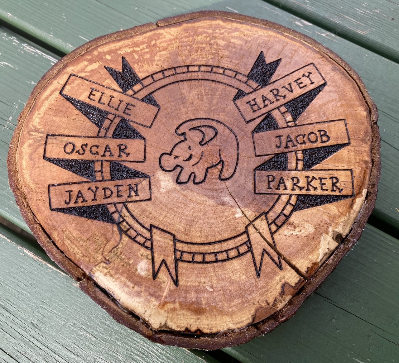 Personalised Handmade Wood Burn Name Sign - Rustic Home Decor Gift Art ...