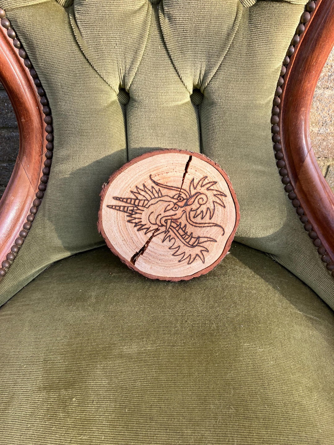 Dragon Tattoo Inspired Wood Burned Art - Sailor Vern Sailor Jerry Ed ...