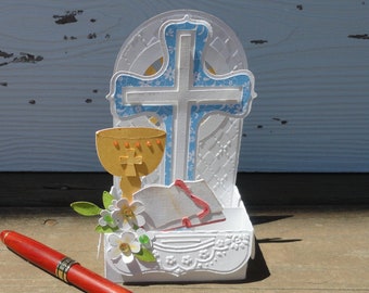 3D Pop up Girl First Communion Card | Etsy