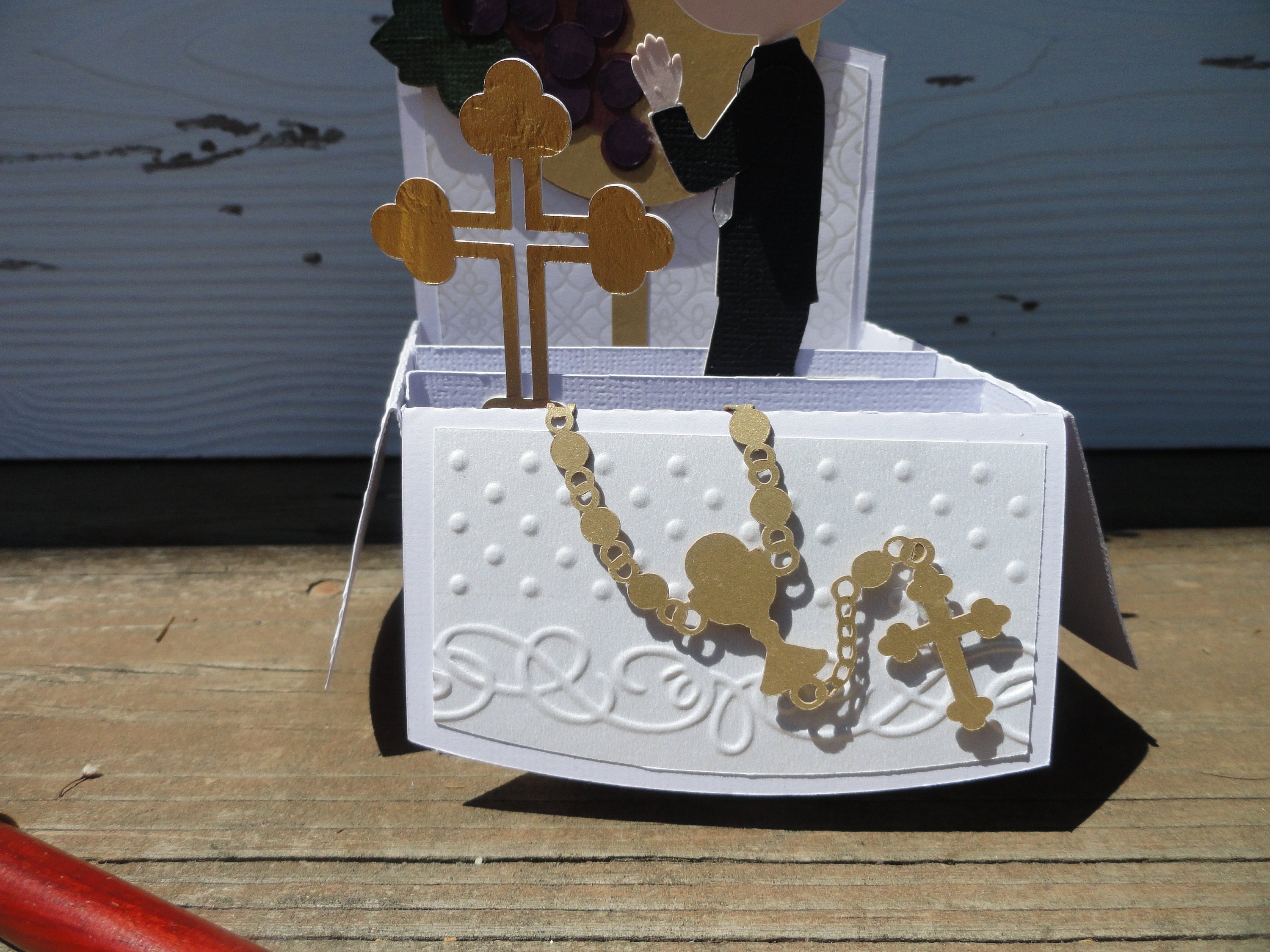 3D Pop up Girl First Communion Card - Etsy