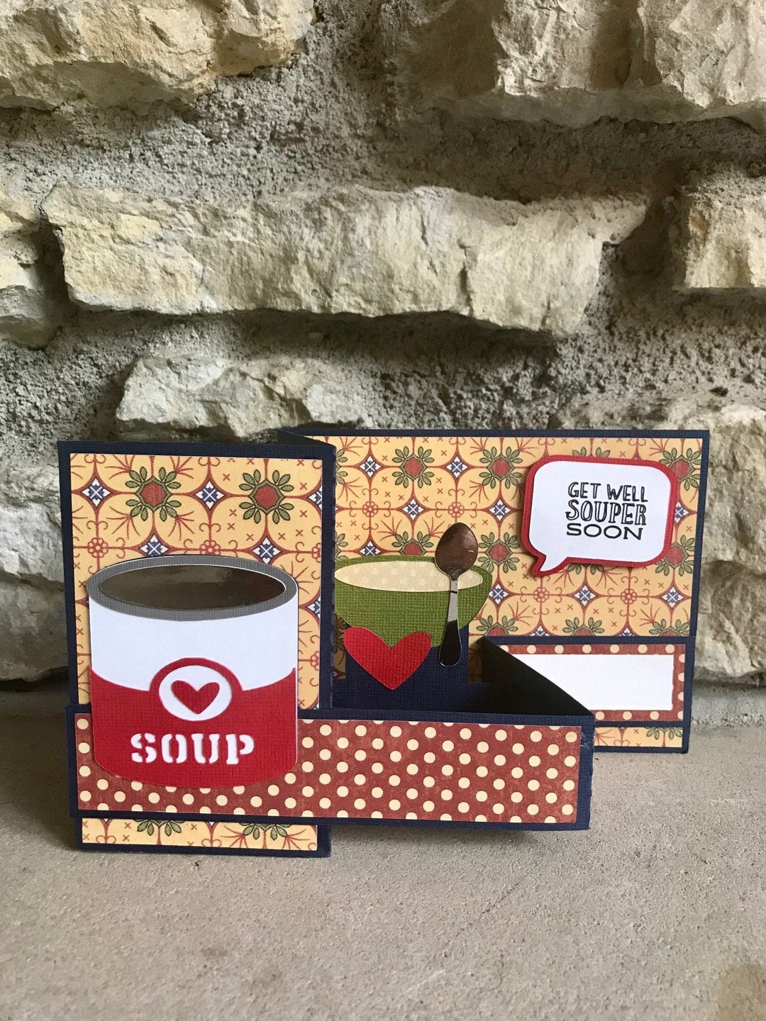 Handcrafted 3D Pop-up Get Well Soup Card - Etsy