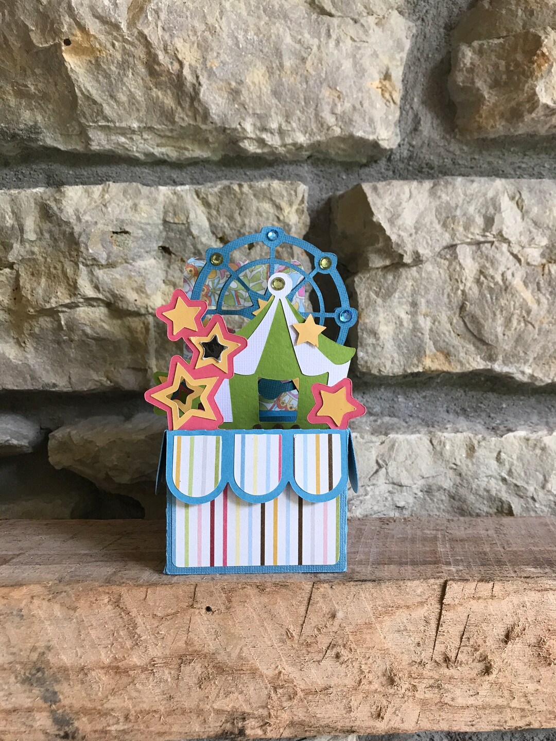 Carnival Birthday Card, Birthday Card - Etsy