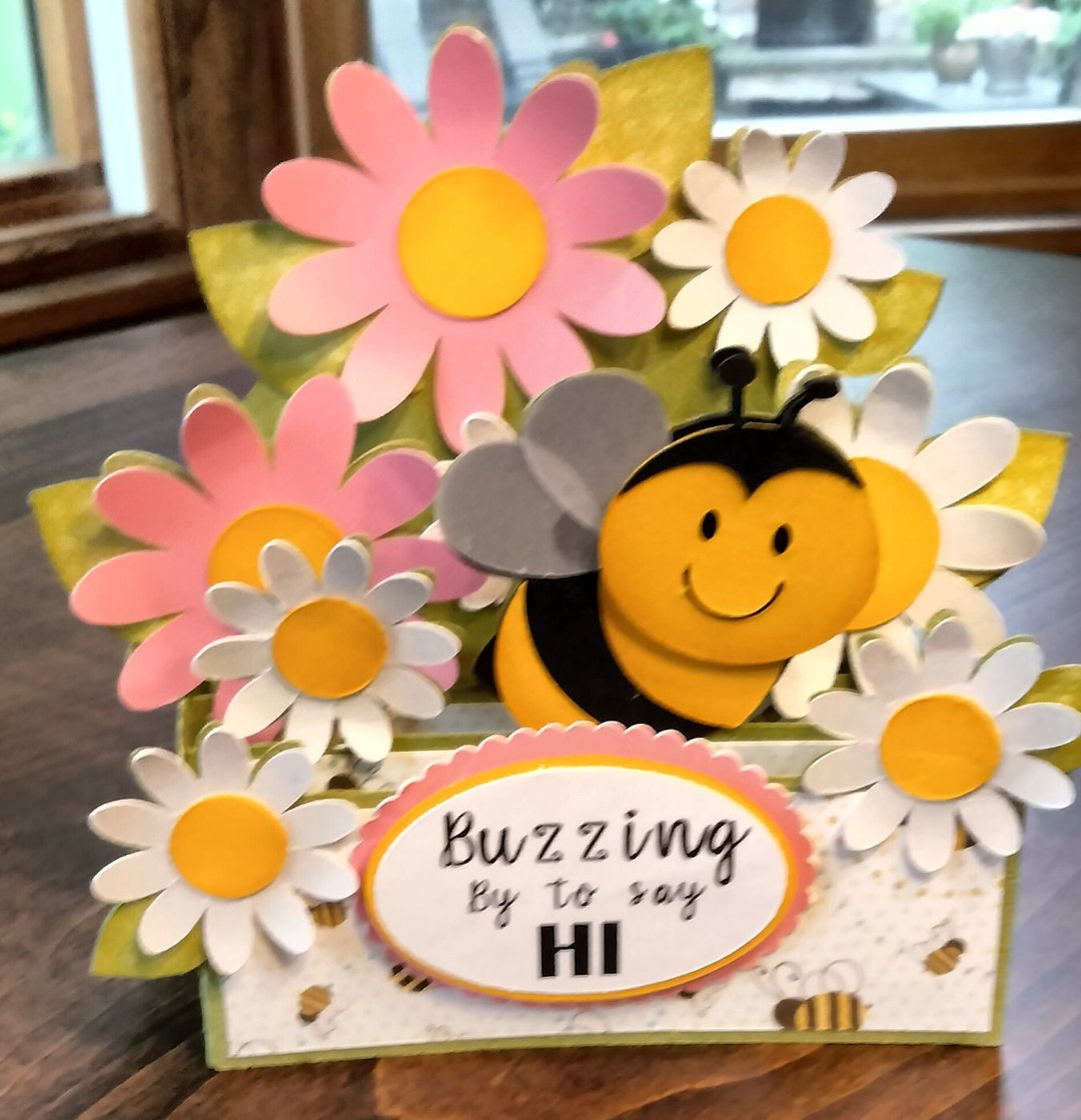 Bee Pop up Greeting Card - Etsy
