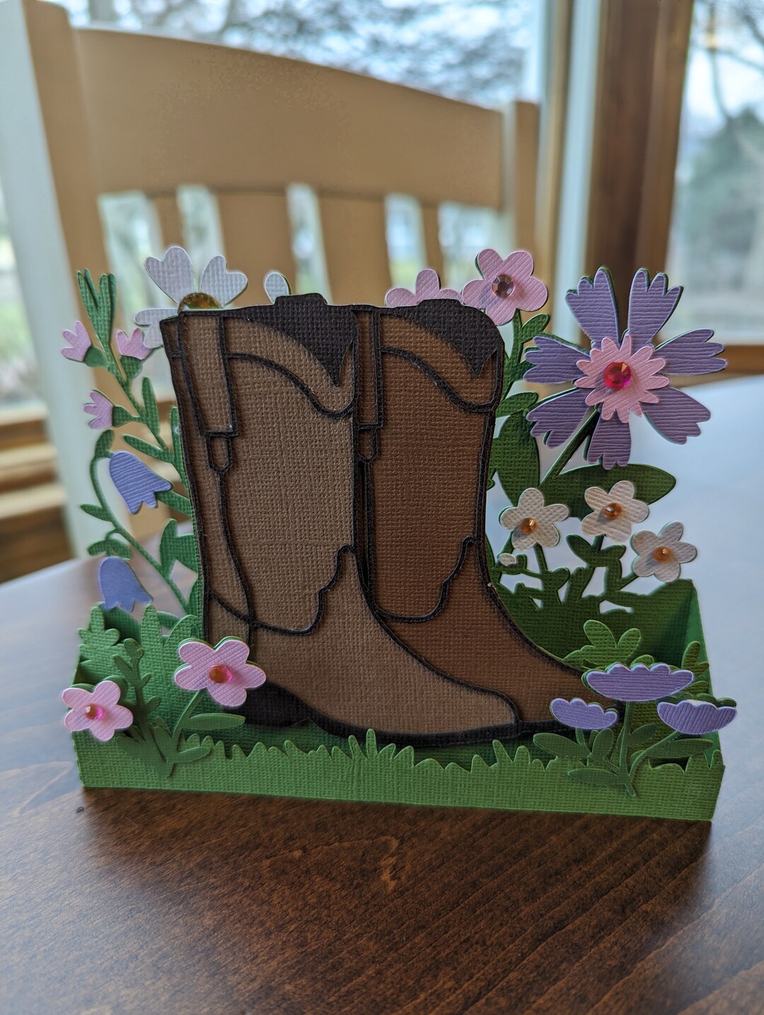 Cowboy Boots Pop up Card - Etsy