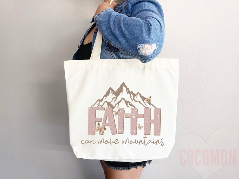 Faith Tote Bag Christian Tote Bag Canvas Gift Religious Gift - Etsy