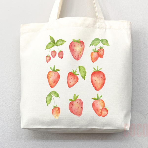 Strawberry School Bag Etsy