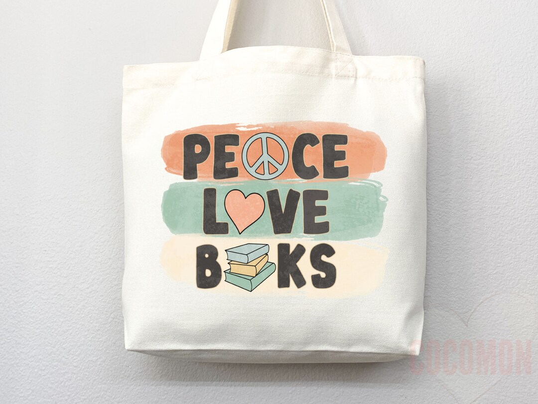 Book Lovers Tote School Bag Gift for Book Lover Gift for Bookworms Gift ...