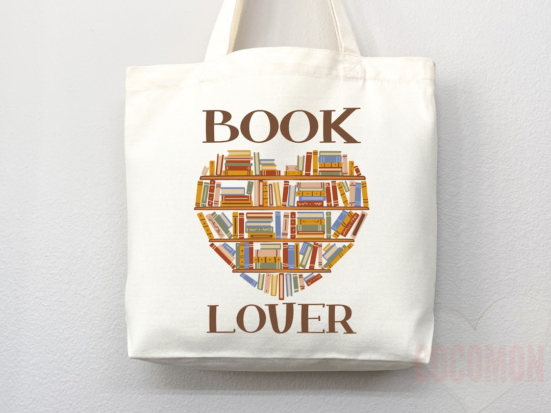 Book Lovers Tote School Bag Gift for Book Lover Gift for Bookworms Gift ...