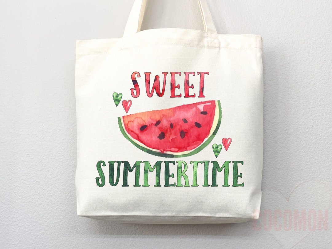 Watermelon Tote Bag Watermelon Lover Gift Spring Tote Shopper Summer ...