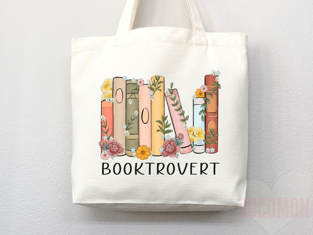 Book Lovers Tote School Bag Gift for Book Lover Gift for Bookworms Gift ...