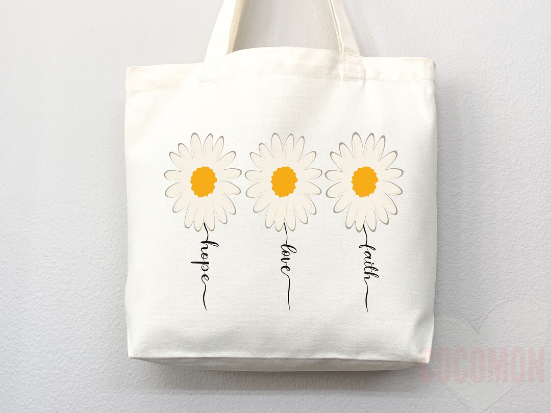 Faith Tote Bag Christian Tote Bag Canvas Gift Religious Gift Scripture ...