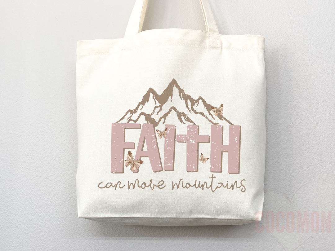 Faith Tote Bag Christian Tote Bag Canvas Gift Religious Gift Scripture ...