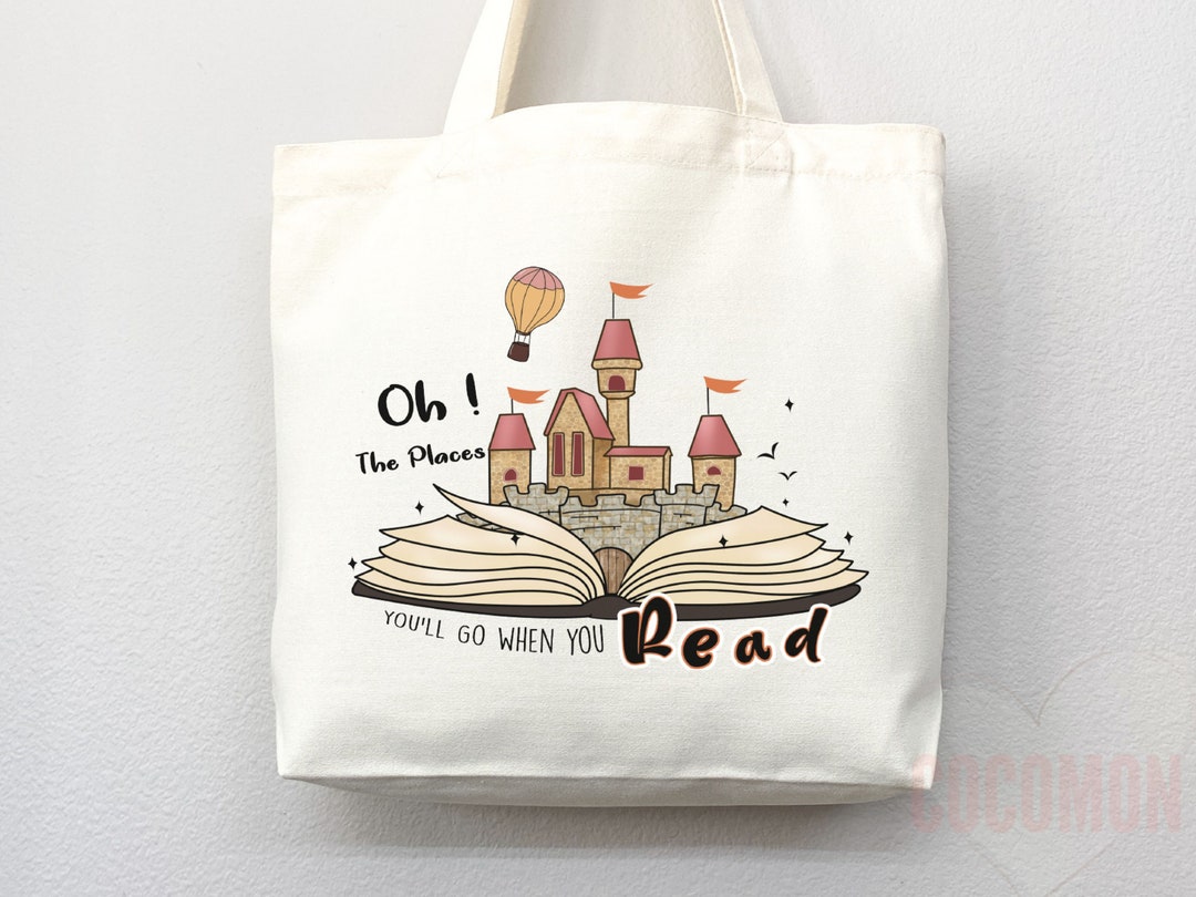 Book Lovers Tote School Bag Gift for Book Lover Gift for Bookworms Gift ...