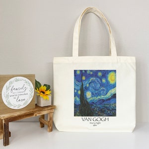 Van Gogh Tote Bag Artsy Tote Bag Art Tote Bag Van Gogh Bag - Etsy