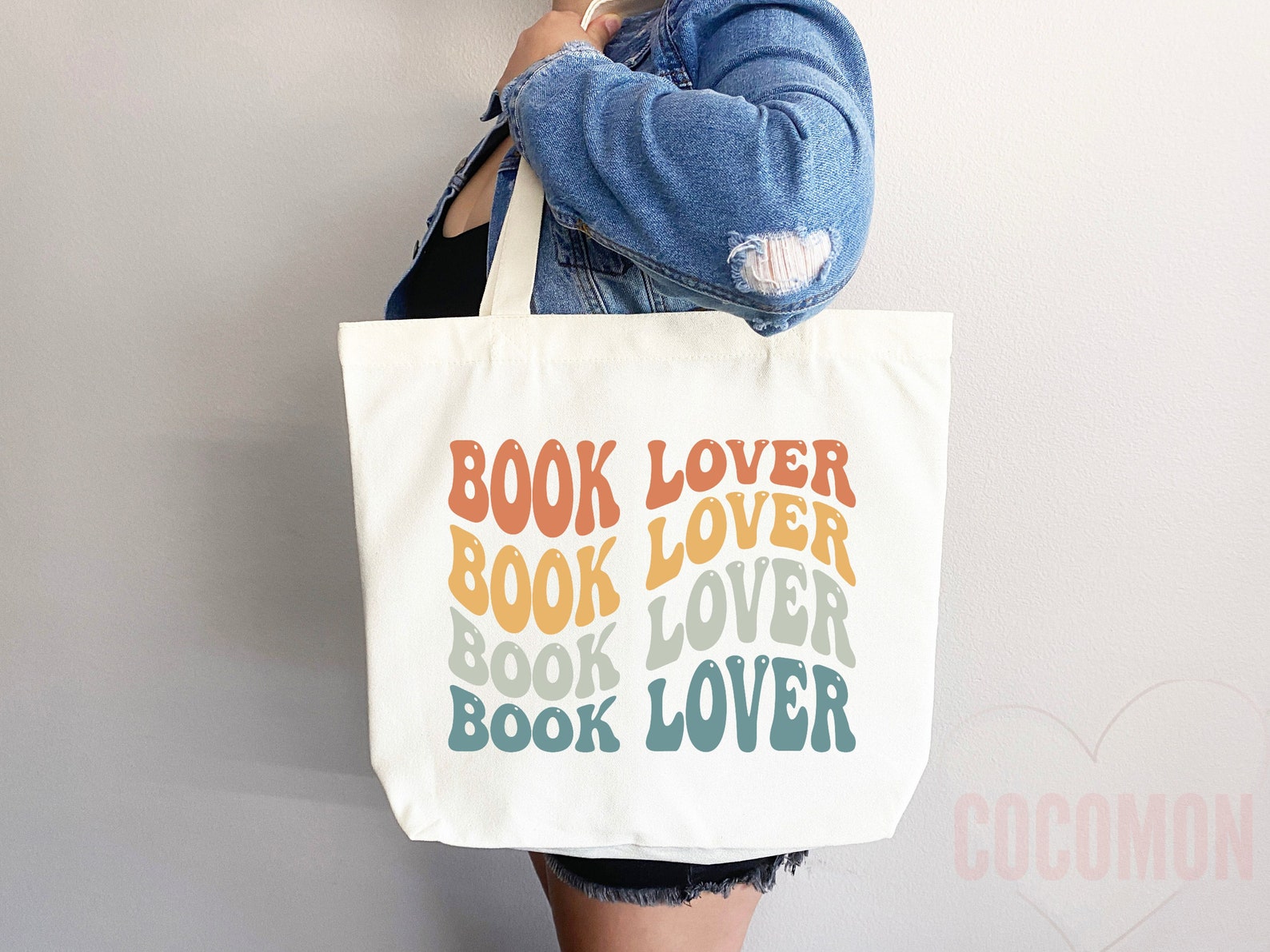 Book Lovers Tote School Bag Gift for Book Lover Gift for Bookworms Gift ...