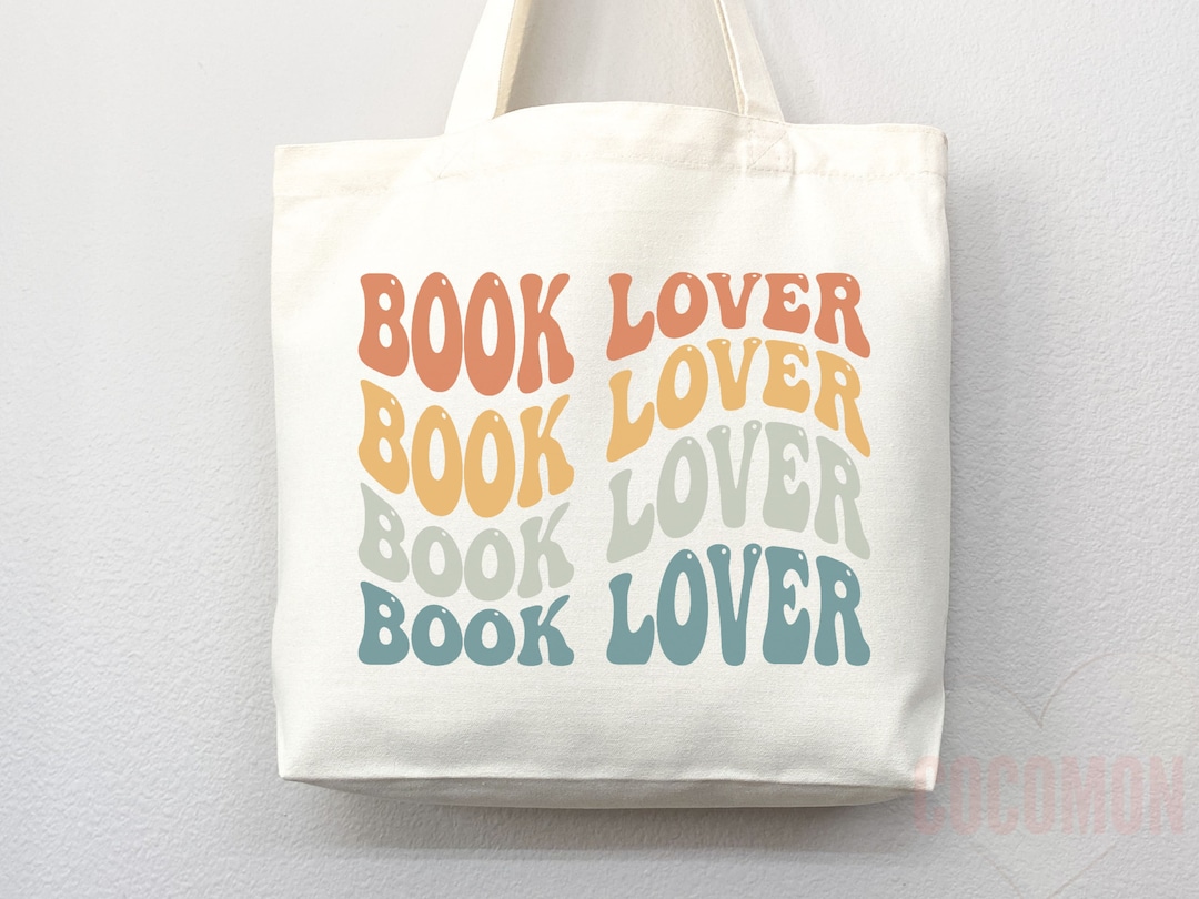 Book Lovers Tote School Bag Gift for Book Lover Gift for Bookworms Gift ...