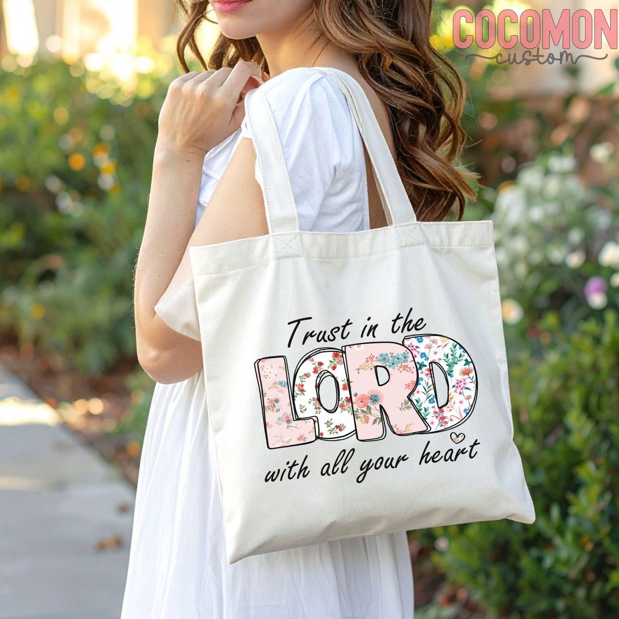 Faith Tote Bag: Floral Christian Scripture Canvas Shopper - Etsy
