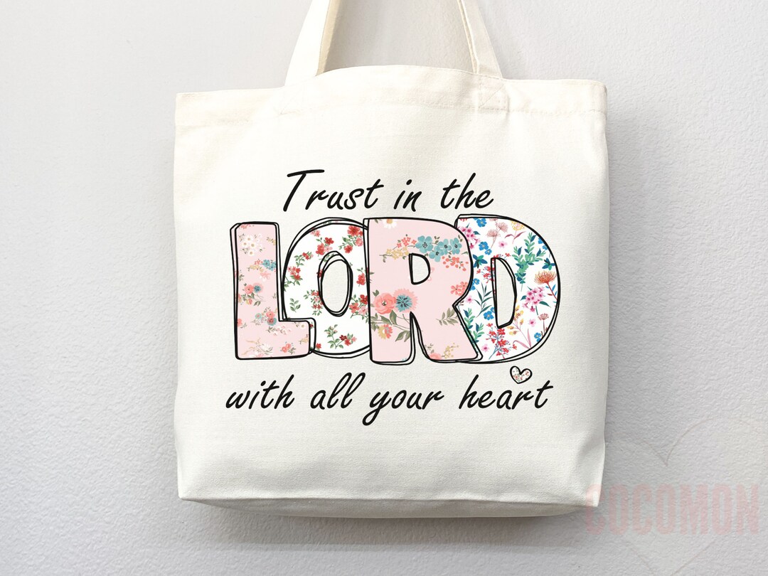 Faith Tote Bag Christian Tote Bag Canvas Gift Religious Gift Scripture ...