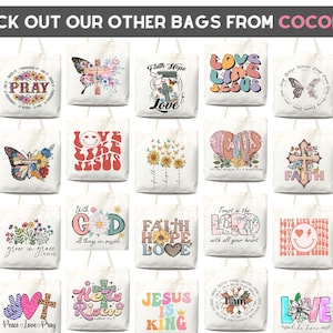 Faith Tote Bag Christian Tote Bag Canvas Gift Religious Gift Scripture ...