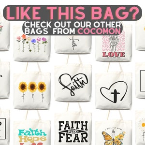 Faith Tote Bag Christian Tote Bag Canvas Gift Religious Gift - Etsy