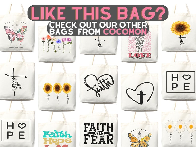 Faith Tote Bag Christian Tote Bag Canvas Gift Religious Gift - Etsy